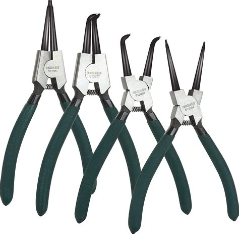 ASelected Lot de 4 pinces à circlips de 17 8 cm pour circlips internes
