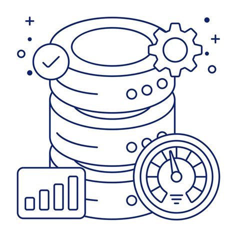 Premium Vector A Unique Design Icon Of Database Setting
