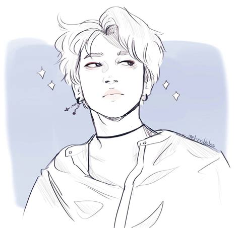 Jimin Fanart Bts Drawings Jimin Fanart Fan Art