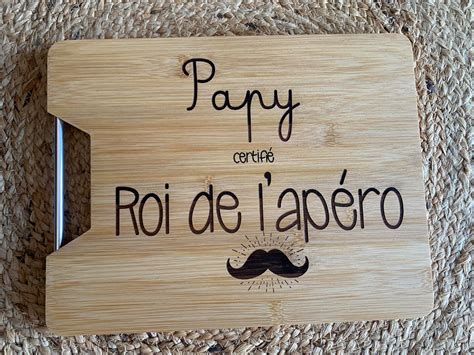 Planche à découper papy fête des papys fête des grands pères cadeau