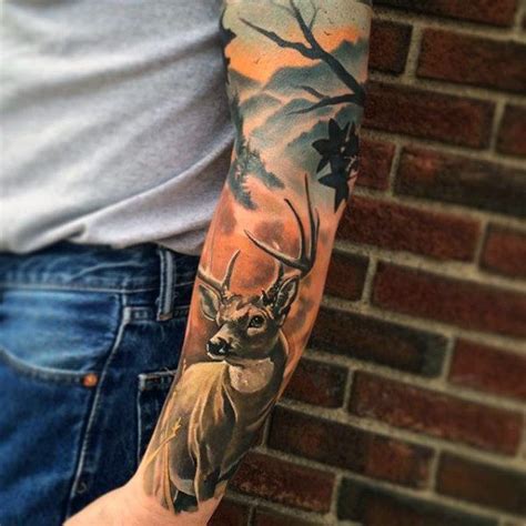 Best Deer Tats Images On Pinterest Tattoos For Men Tattoo Ideas