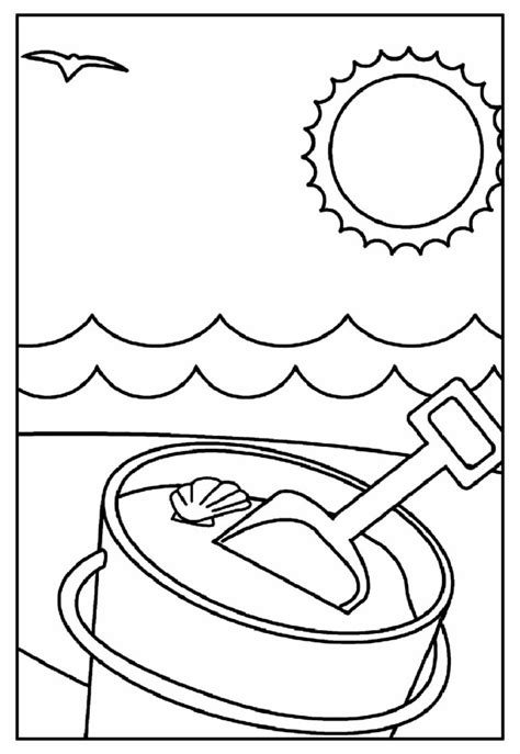 Desenhos De Praia Para Colorir Bora Colorir