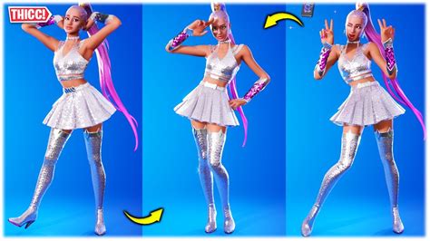 FORTNITE SEXY ARIANA GRANDE SKIN SHOWCASED WITH HOT DANCES EMOTES