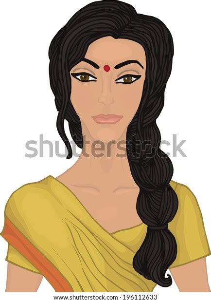 Indian Woman Stock Vector Royalty Free 196112633 Shutterstock