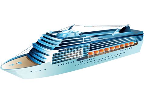 Cruise Ship In Sea Design Flat Png Transparent ClipartWorld