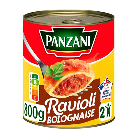 PANZANI Ravioli à la bolognaise 2 personnes 800g pas cher Auchan fr