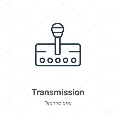 Icono De Vector De Contorno De Transmisi N Icono De Transmisi N En