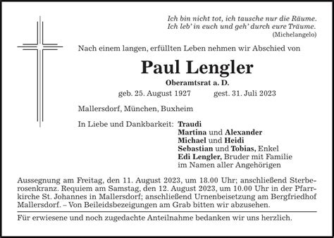 Traueranzeige Familienanzeigen Todesanzeigen Idowa Markt