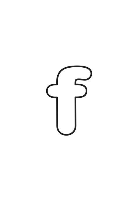 Free Printable Bubble Letters Lowercase F