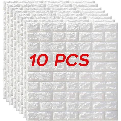 Ripley PAPEL TAPIZ AUTOADHESIVO DECORACIÓN 3D LADRILLO 70 X 77 CM 10