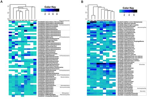 OTU Distribution And Clustering Heatmaps Representing The Relative