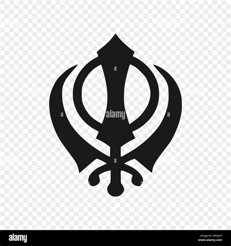 Khanda Symbol Of Sikhism Vector Illustration Template For Your