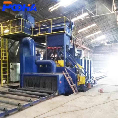 H Beam Steel Structure Roller Conveyor Shot Blasting Machine China