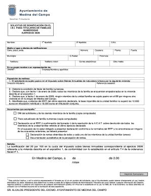 Fillable Online Ayto Medinadelcampo Ayuntamiento De Medina Del Campo