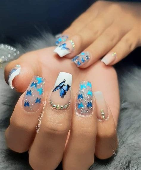 Uñas acrílicas mariposas Nail designs Stylish nails Acrylic nails