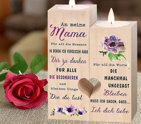 Amazon de Kerzenständer Geschenke für Mama BetterJonny