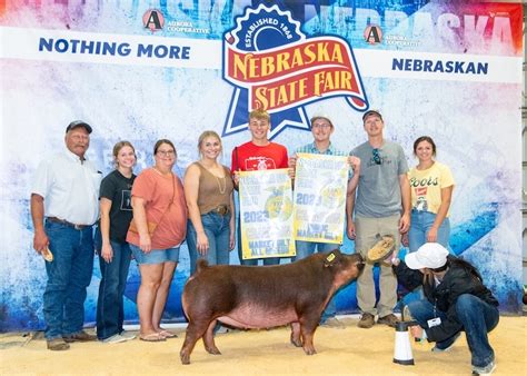 Champion Purebred Market Gilt Champion Duroc 2023 Nebraska State