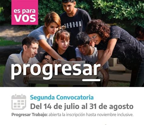 ÚLTIMOS DÍAS DE INSCRIPCIÓN A LA SEGUNDA CONVOCATORIA BECAS PROGRESAR