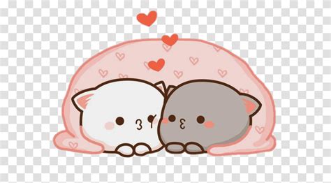 Freetoedit Cute Kawaii Cat Couple Love Hug Cuddle Moc