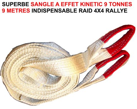 Sangle Kinetic 9 Tonnes 9 Metres Indispensable LE CLUB MECANIQUE