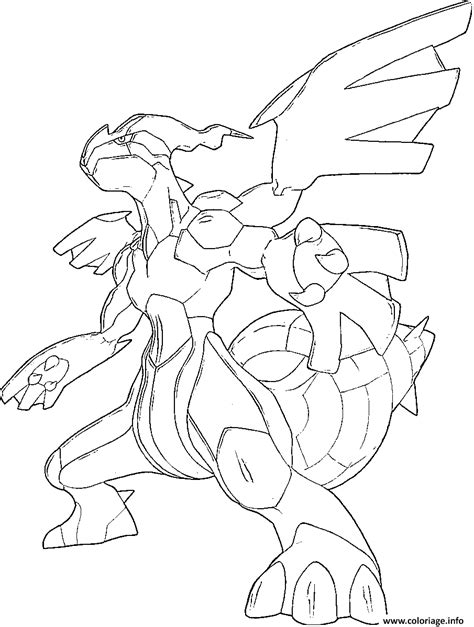 Coloriage Zekrom Trio Yin Yang Qi Generation 5 Dessin Pokemon