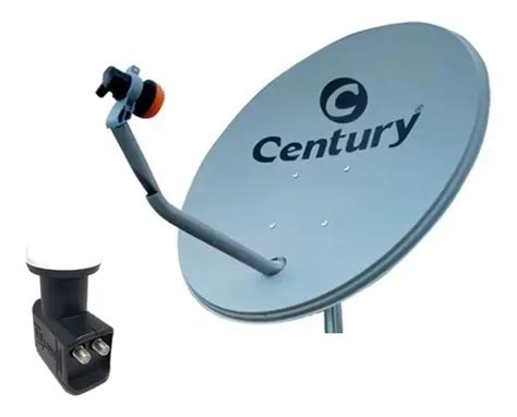 Antena Parabólica Century 60cm Banda Ku 5g Lnbf Duplo