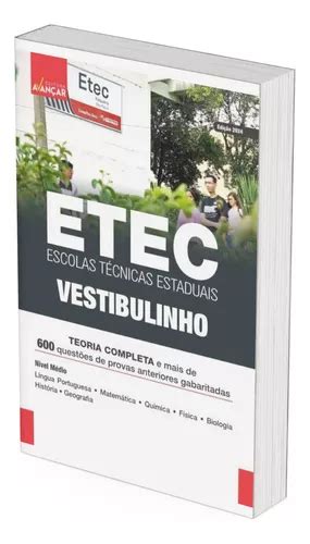 Apostila Etec Vestibulinho Completa E Atualizada Parcelamento