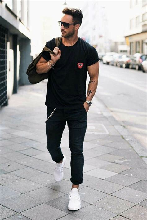14 Coolest All Black Casual Outfit Ideas For Men Komplett Schwarzes Outfit Lässige Herrenmode