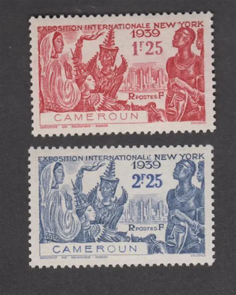 TIMBRES DES COLONIES Françaises Cameroun Neufs N160 et 161 TB