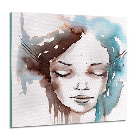ArtprintCave Obraz Na Szkle Twarz Kobiety 60x60 Cm ArtPrintCave