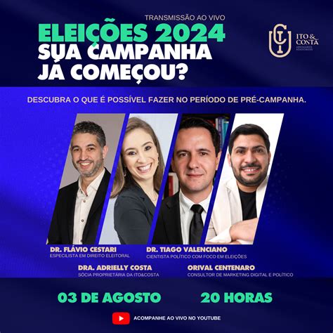 SUA PRÉ CAMPANHA JÁ COMEÇOU ELEIÇÕES 2024 ITO E COSTA