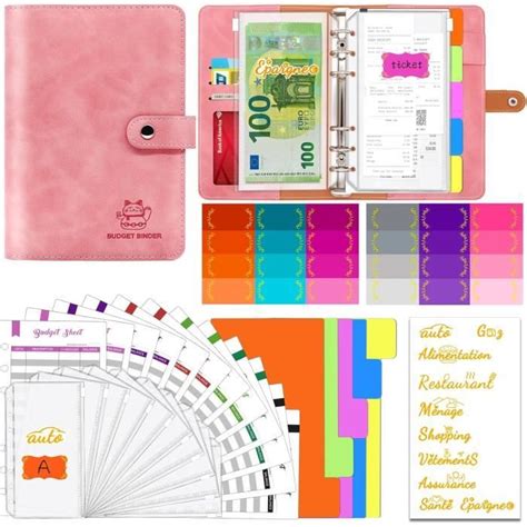 Classeur Budget Francais Avec Enveloppe Budget A6 AOCII Planner