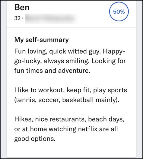 Example Describe Yourself Dating Site Describe Yourself Samples 2019
