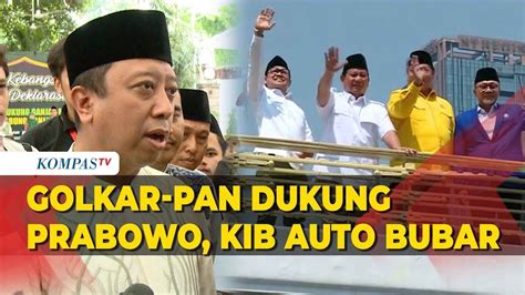 Golkar PAN Dukung Prabowo PPP Tegaskan KIB Auto Bubar YouTube