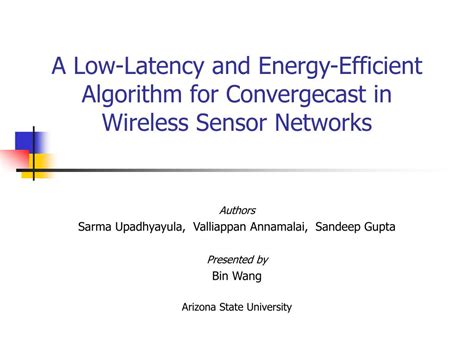 ppt a low latency and energy efficient algorithm for convergecast in wireless sensor networks