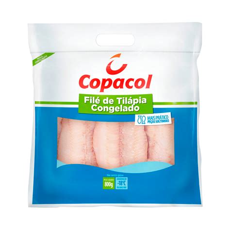 Filé de Tilápia Copacol Congelado 800g Supermercados Pague Menos