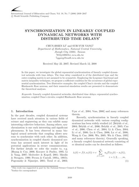 pdf synchronization in linearly coupled dynamical networks with distributed time delays