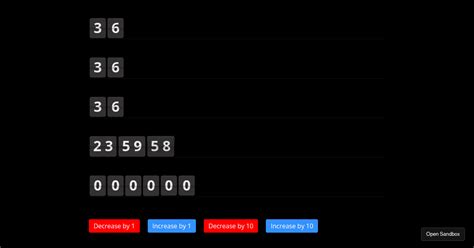 React Flip Countdown Timer Codesandbox