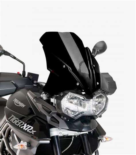 Triumph Tiger 800 Puig Touring Black Windshield 5652N