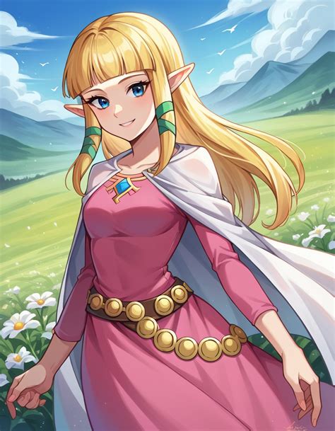 AI Art Model Princess Zelda ゼルダ姫 The Legend of Zelda ゼルダの伝説 PixAI