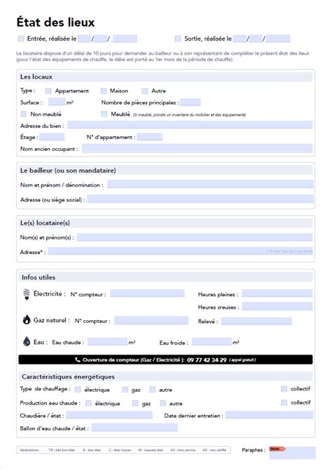 Contrat De Location Meubl E Baildelocation