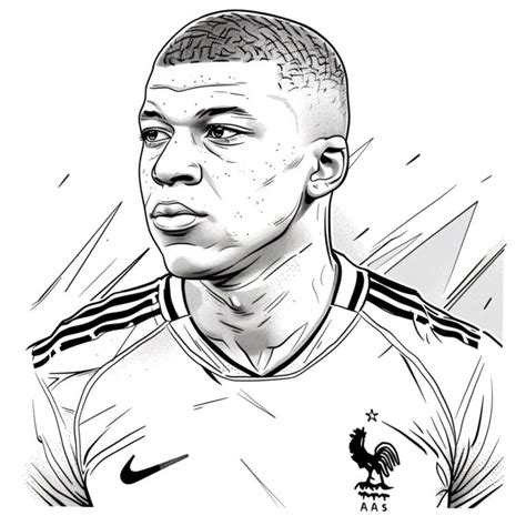 30 dibujos para colorear de Kylian Mbappé Libera al campeón