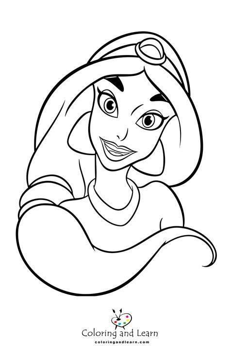 Coloring Pages Disney Princess Jasmine
