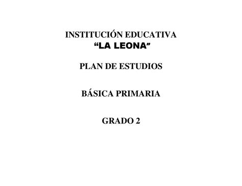 Calaméo Plan De Estudio 2