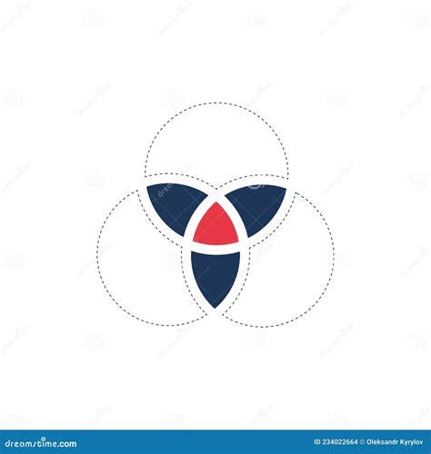 Overlapping Circles Teamwork Infographic Template For Circle Diagram