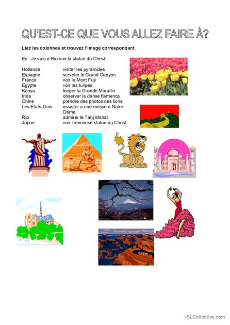 Qu est ce que tu vas faire à Français FLE fiches pedagogiques pdf