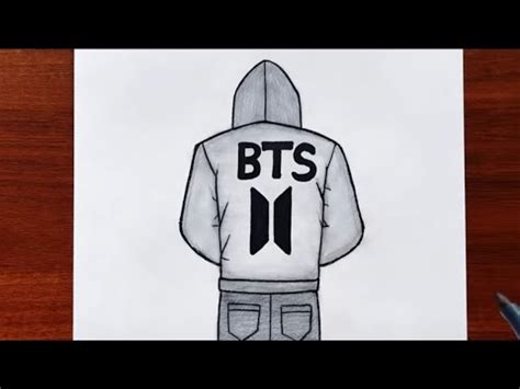 How To Draw Bts Bts Drawing Easy Step By Step Mrsart Youtube