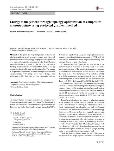 pdf energy management through topology optimization of composites microstructure using