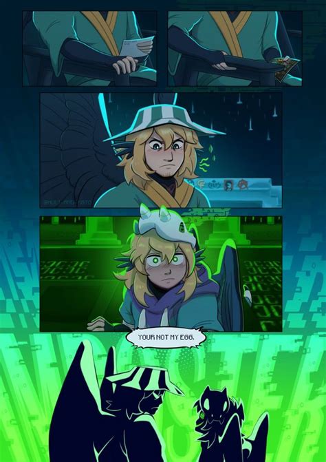 An Animated Comic Strip With Two People In The Background