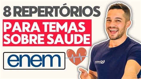 8 repertórios que se encaixam em temas de SAÚDE no ENEM PROFINHO da
